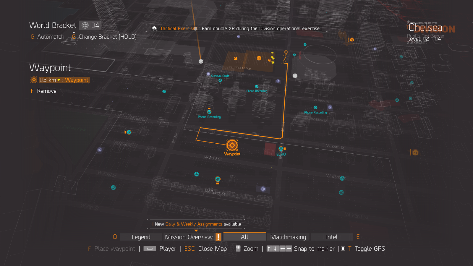 The Division - Roaming Bosses map locations - Open World in patch 1.4 ...