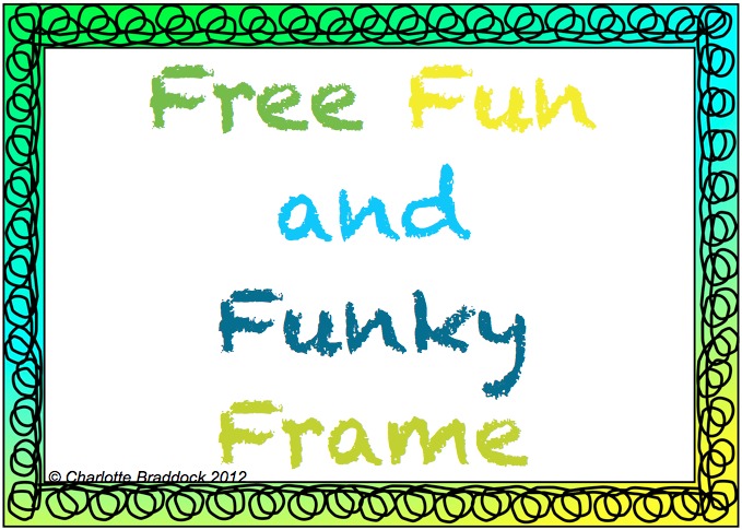 Charlotte's Clips and Kindergarten Kids: Fun Funky Frames