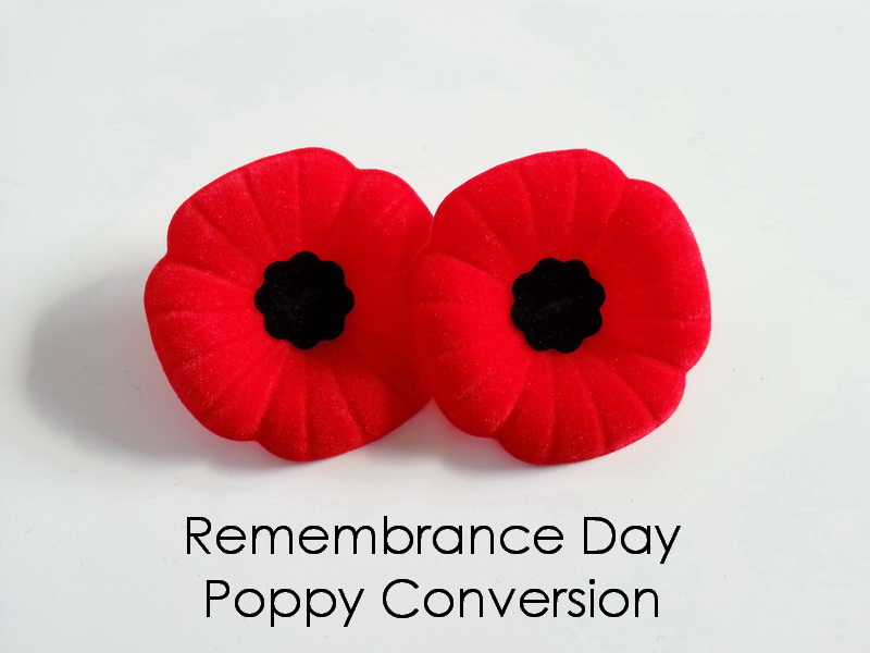 My Handmade Home: DIY: Remembrance Day Poppy Conversion Updated