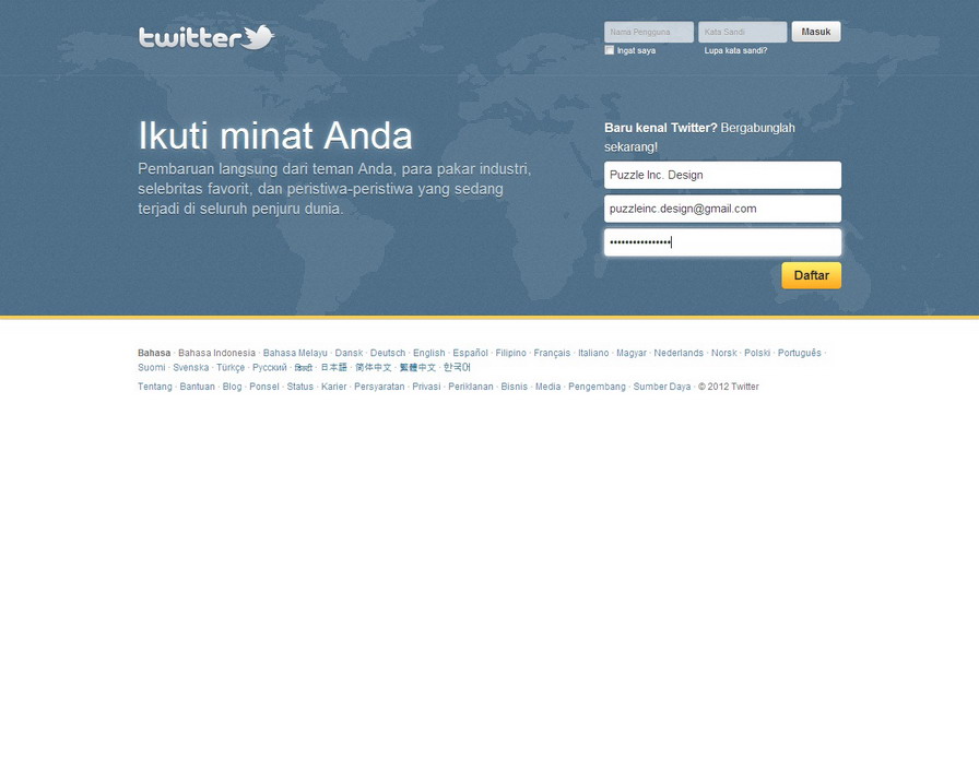 Panduan Lengkap Cara Membuat twitter | Puzzle Inc. Design