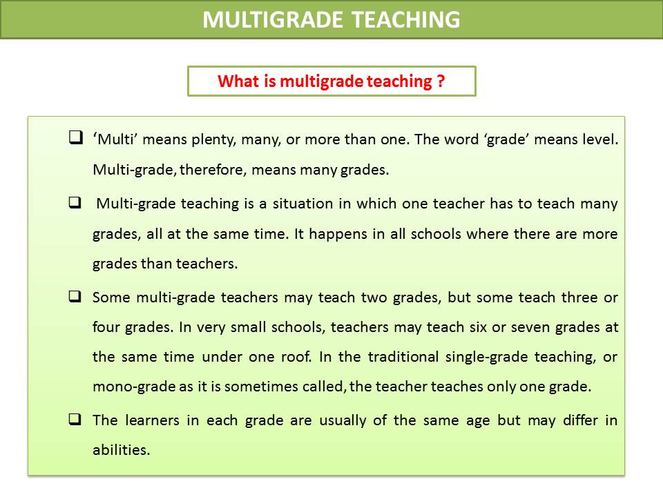 Next Step 4U: Multi-Grade Teaching(Education for Differently -Abled-M.Ed)