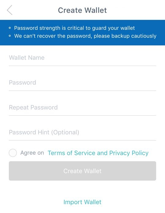 Create imToken wallet!!
