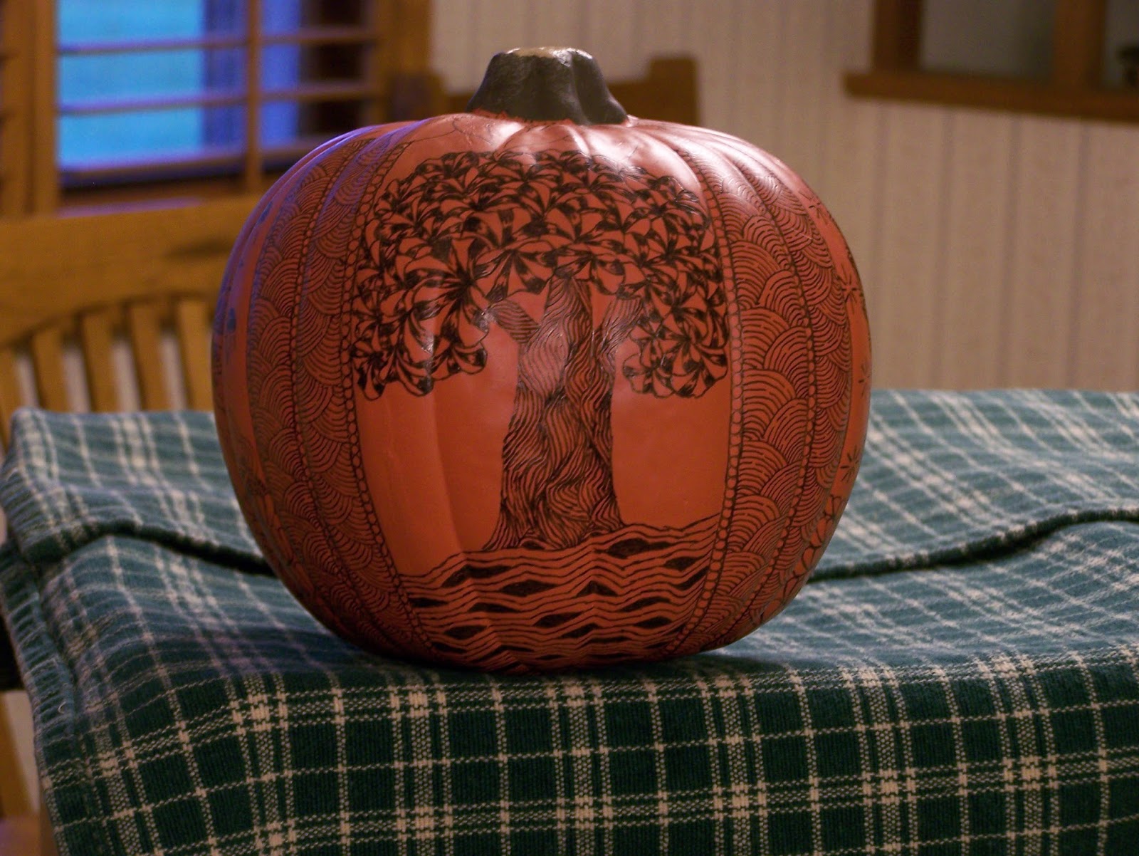 Tangles and More: Another tangled pumpkin