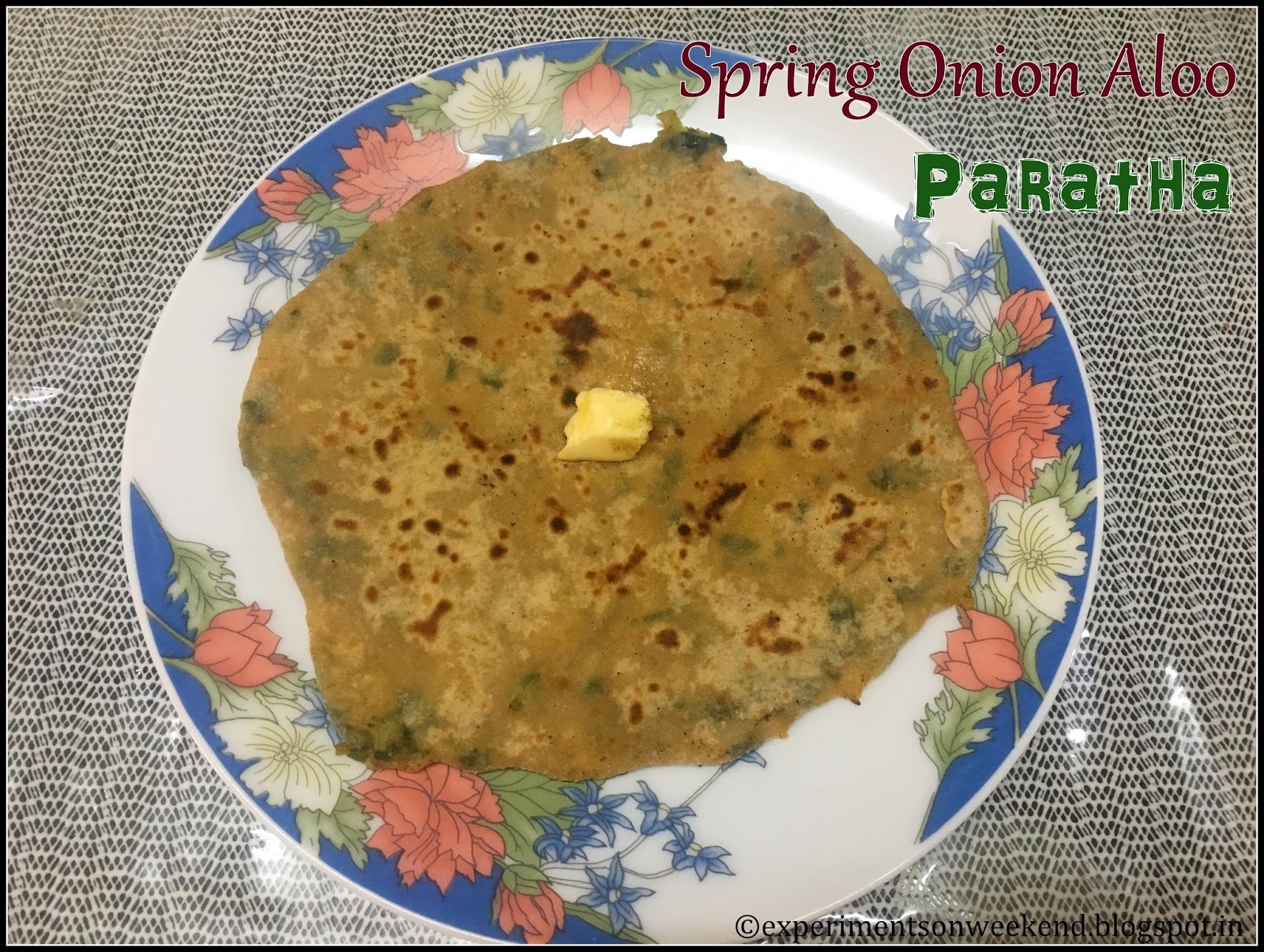 My Food Affairs: Spring Onion Aloo Paratha