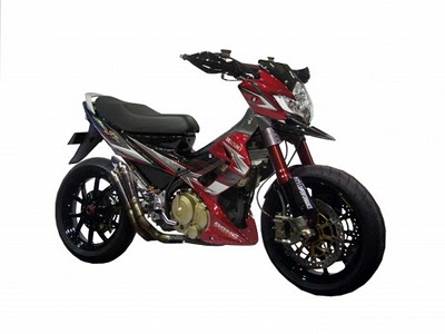 Design Car Modification: MODIFIED NEW SUZUKI SATRIA FU 2010 SUPERMOTARD ...