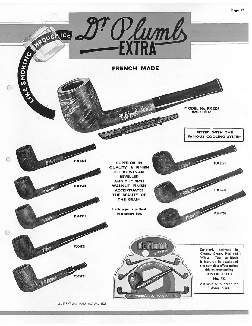 Курительные трубки.: Oppenheimer Pipes Catalog 1950