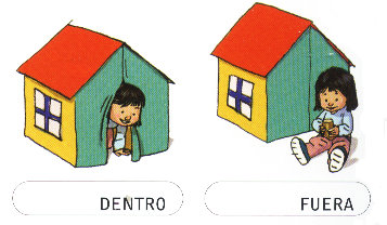espacio temporal en niños de tres años : ENCIMA -DEBAJO...DENTRO Y FUERA