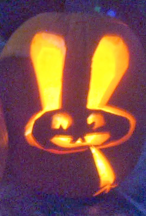 Rabbit Ramblings: Bunny pumpkins for Halloween
