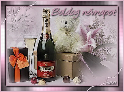 Képszerkesztések: Névnapi képeslapok