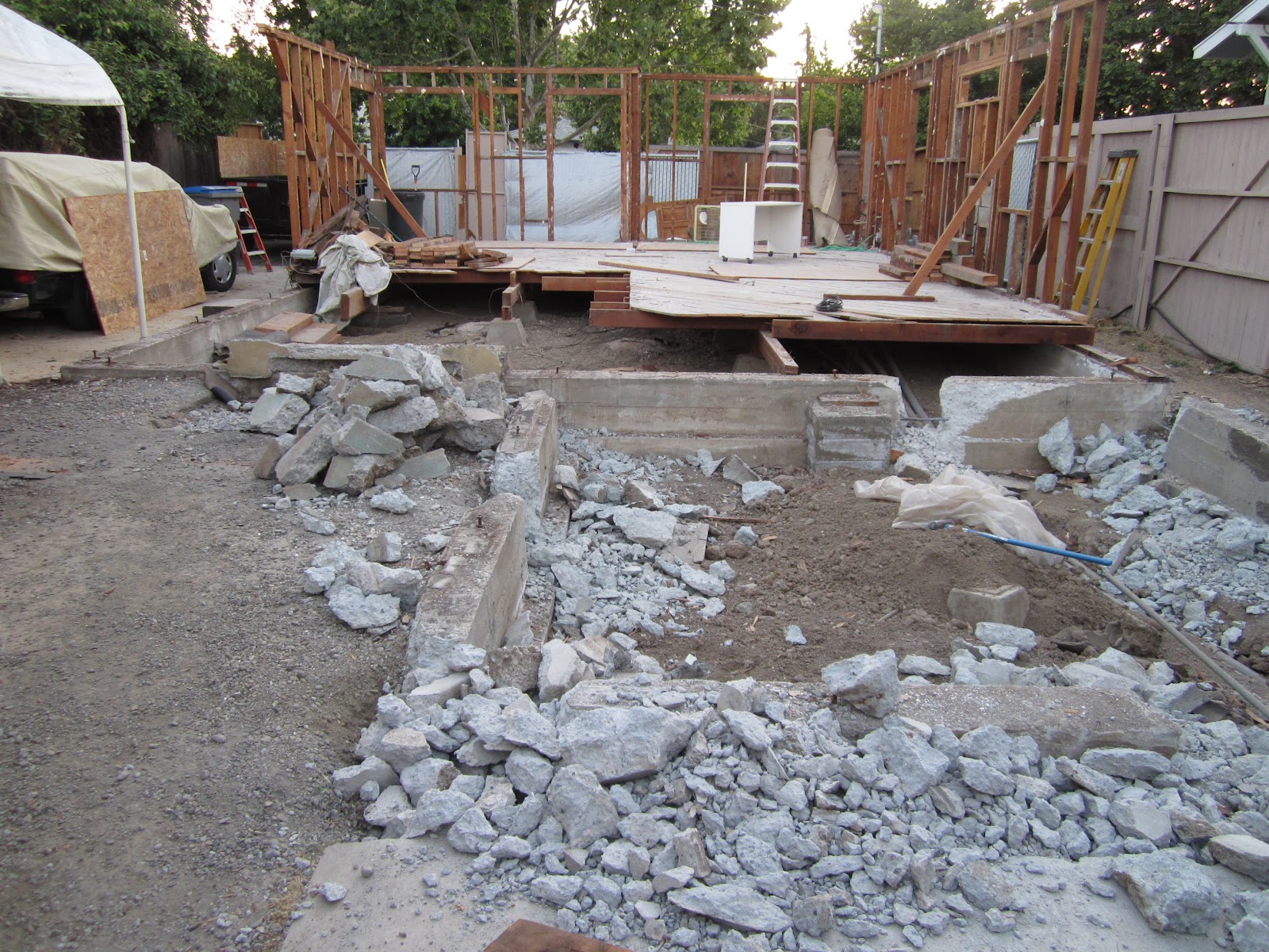 Adventures in Remodeling: Lift the house, remove the old foundation, no ...