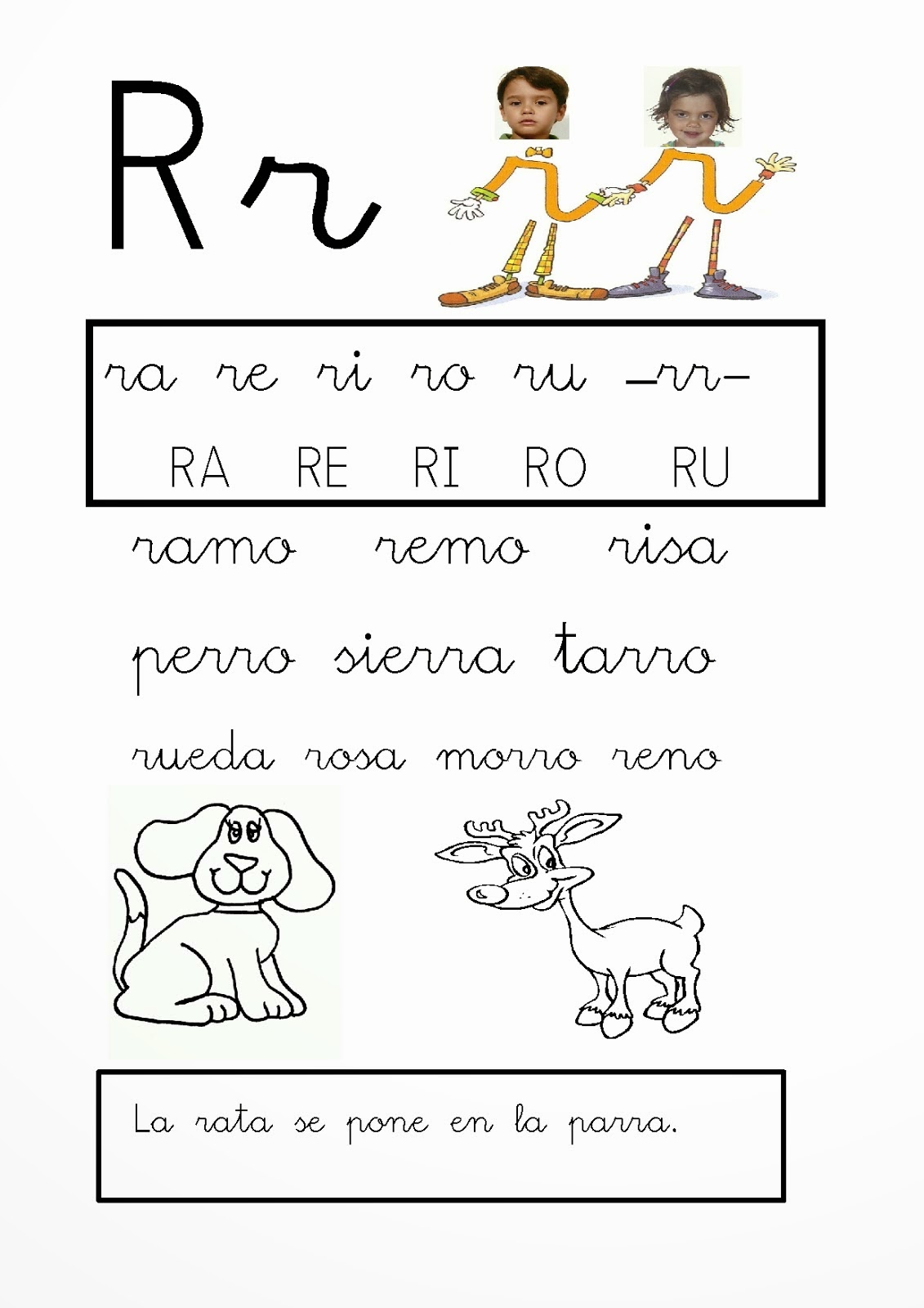 Silabas iniciales actividades silabas ra re ri ro ru 170044