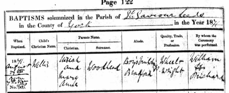 Where are we all Now: Investigating Joseph Woodhead of Rothwell & his ...