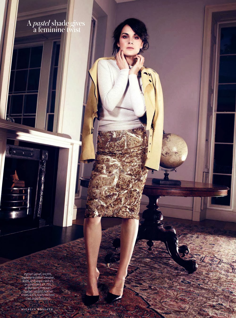 Michelle Dockery Magazine Photoshoot for InStyle UK January 2014 ...