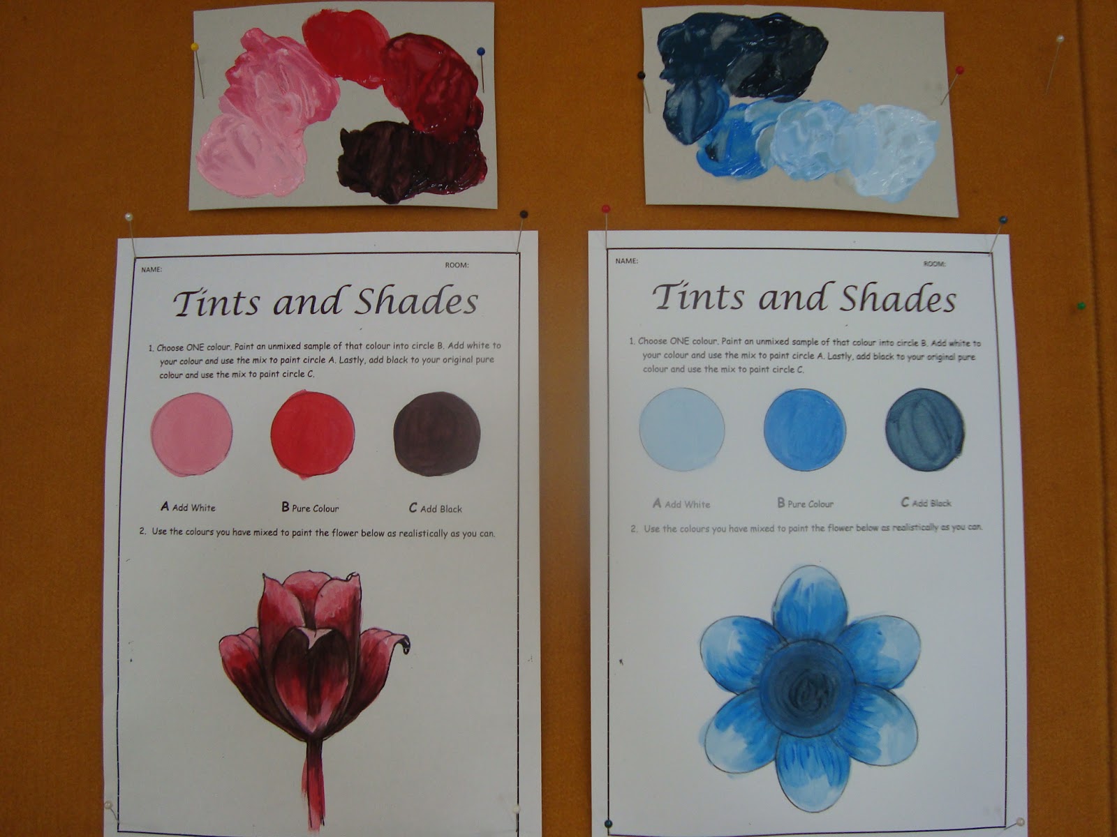 Once upon an Art Room: Tinting and Shading- skills worksheet