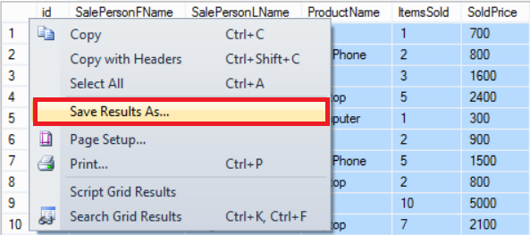 Welcome To TechBrothersIT: How to Export query result to .csv or Tab ...