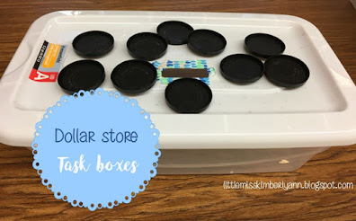 Little Miss Kim's Class: Dollar Store Task Boxes for Special Education