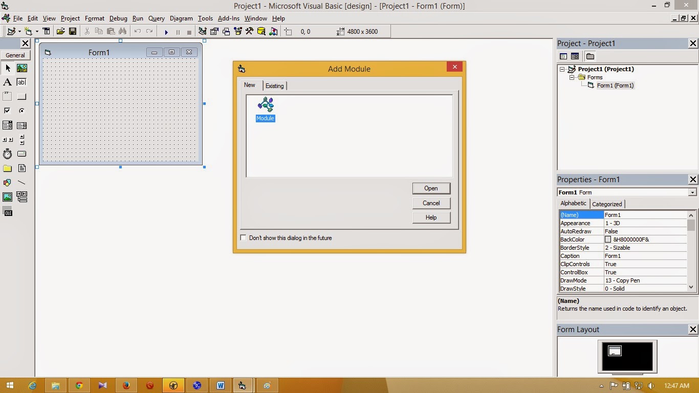 Create A Module In Visual Basicnet 60 Connect To A Microsoft Access Database