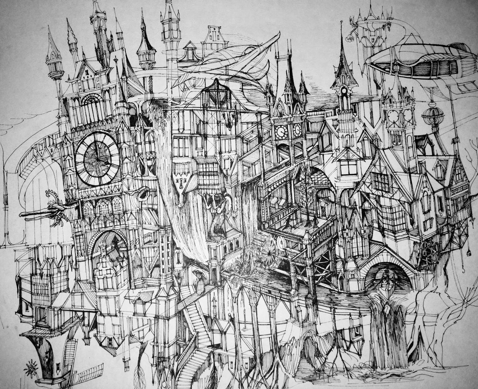 tittikaka_illustration: The Escher Drawing