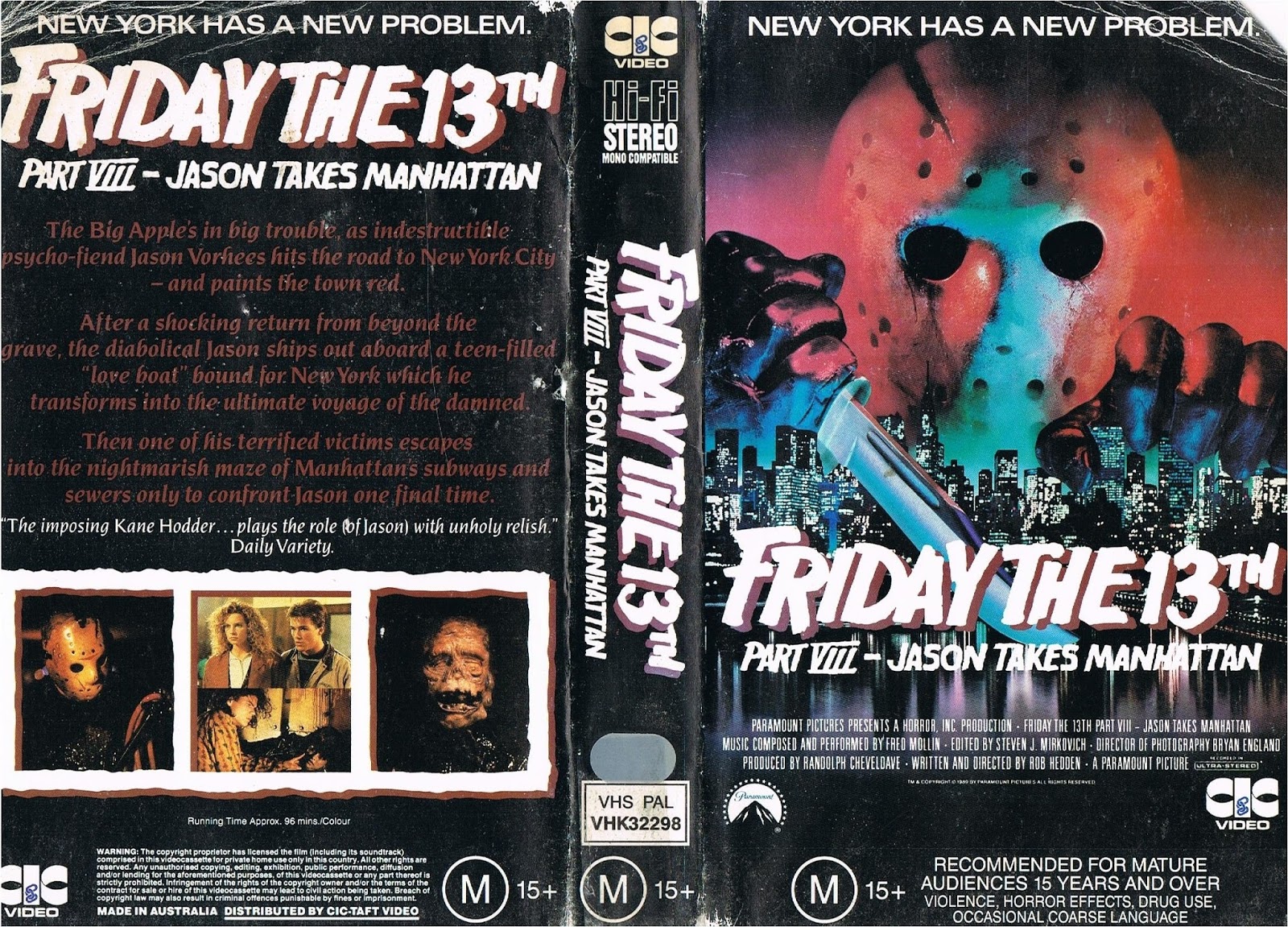 Australian VHS Covers: FRIDAY THE 13TH VHS COLLECTION