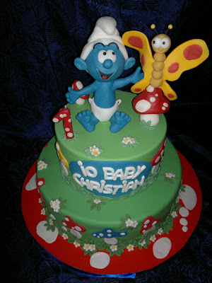 I Dolci Doni di Natascia: Cake Baby Puffo