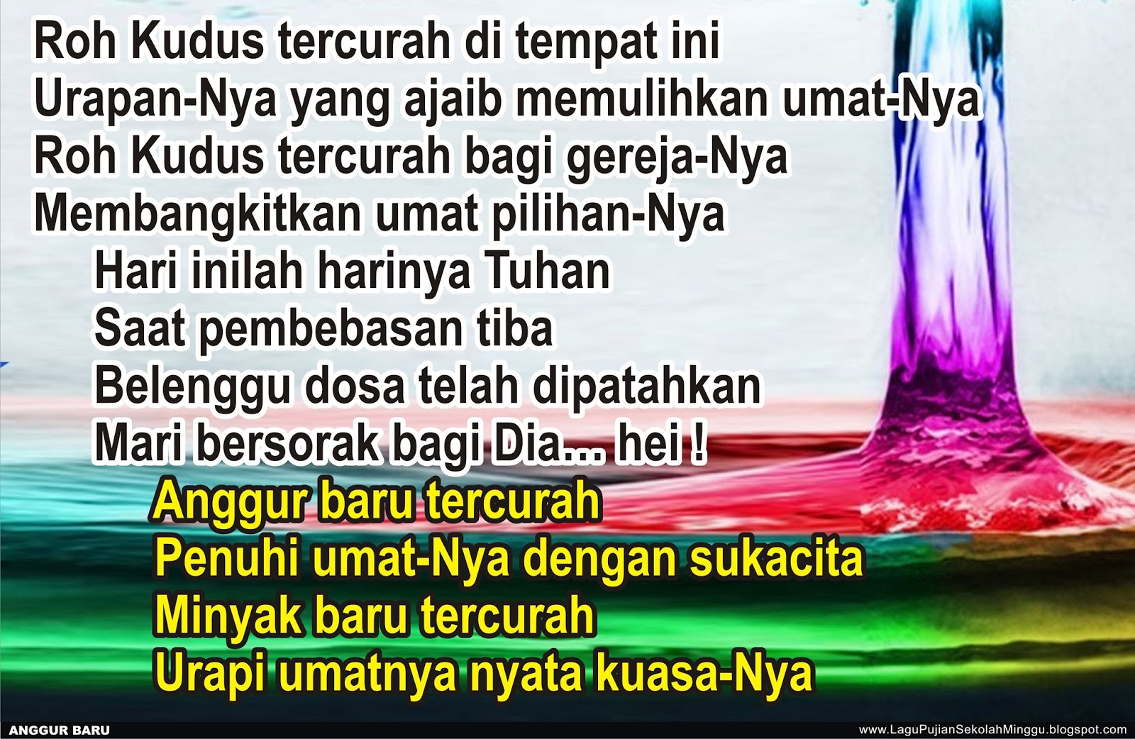 Lirik Lagu Pujian Rohani Kristen Sekolah Minggu Gereja Tuhan Yesus ...