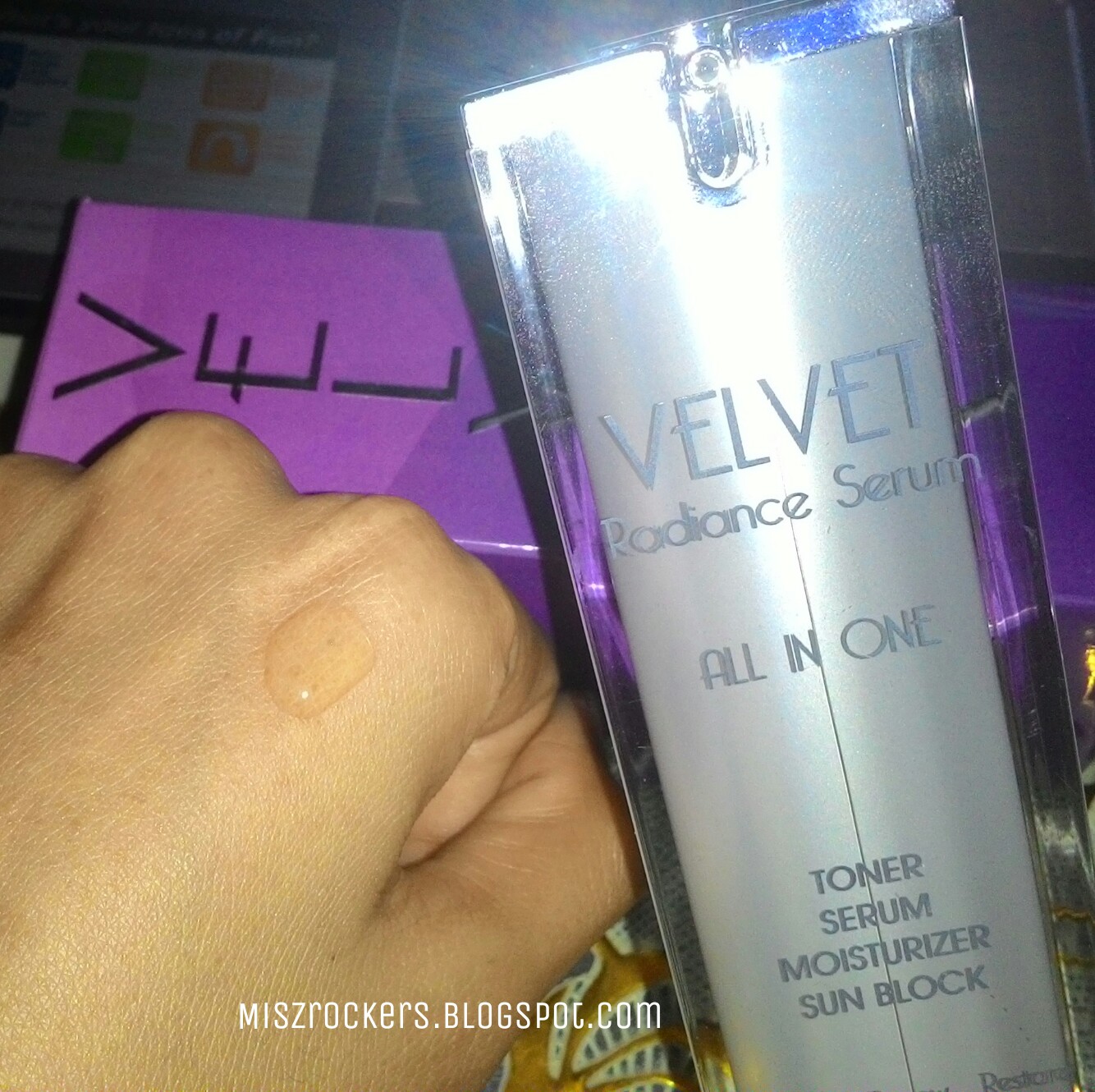 VELVET RADIANCE SERUM : SERUM MUKA 4 DALAM 1 | Ceritera Si Gadis Biru