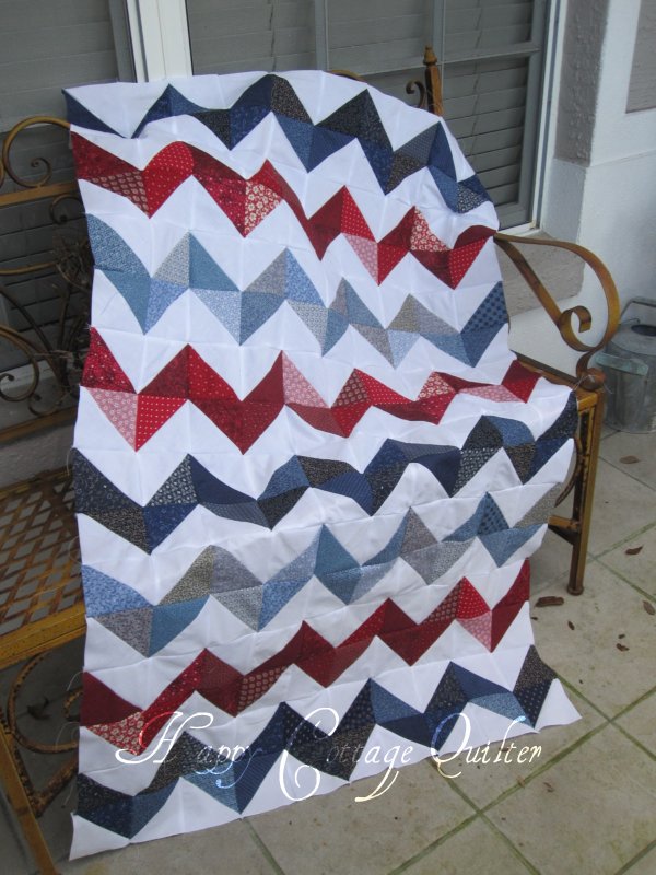 Happy Cottage Quilter: Chevron Quilt