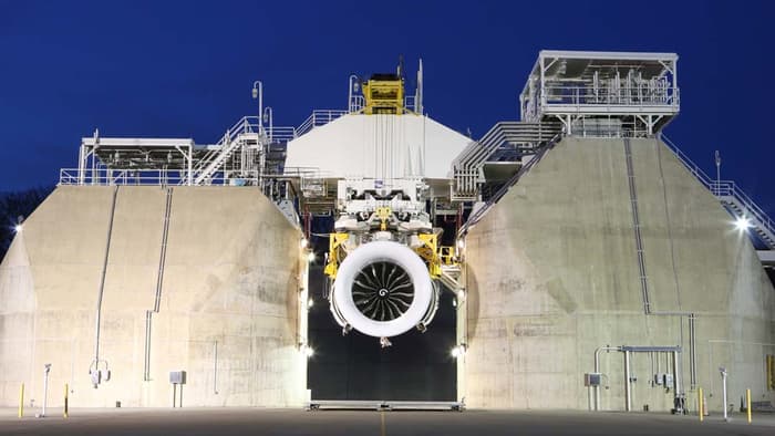 세계 최대의 제트 엔진 GE9X 테스트