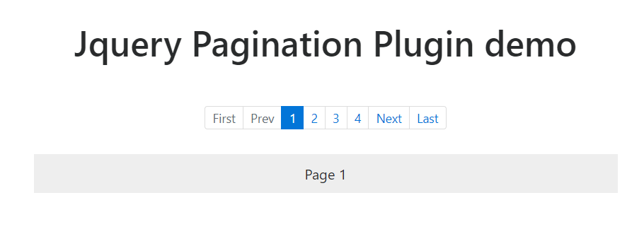 jQuery Pagination plugin | SKPTRICKS