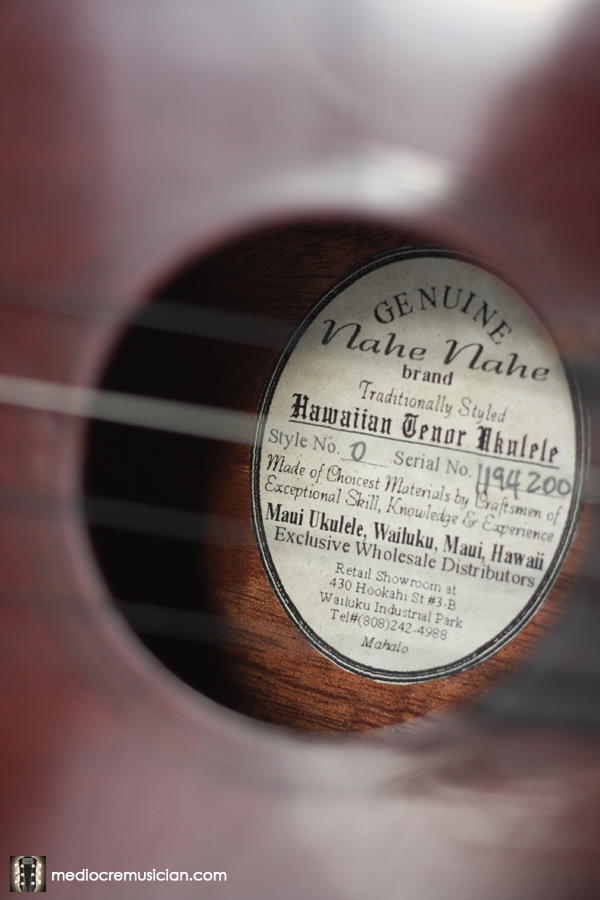 Mediocre Musician: Nahenahe Tenor Ukulele