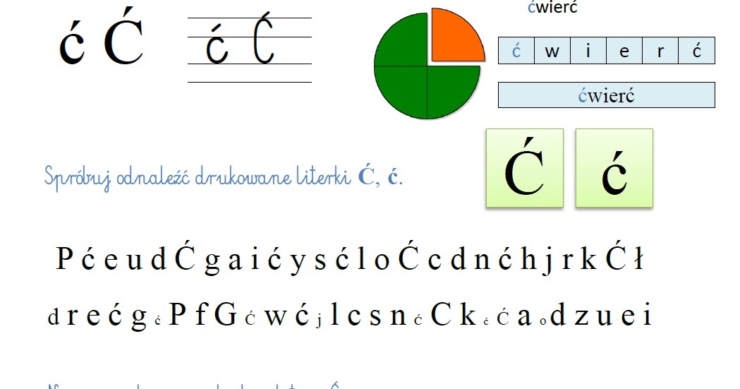 BLOG EDUKACYJNY DLA DZIECI: LITERKA Ć / ZMIĘKCZENIE CI - KARTA PRACA