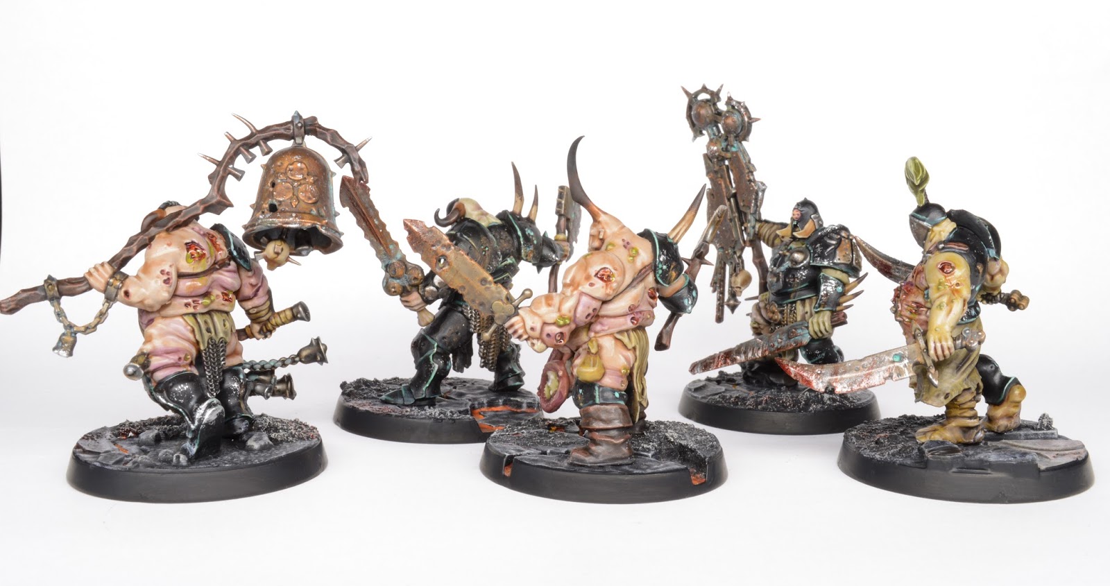 Showcase: Nurgle Putrid Blightkings - Tale of Painters