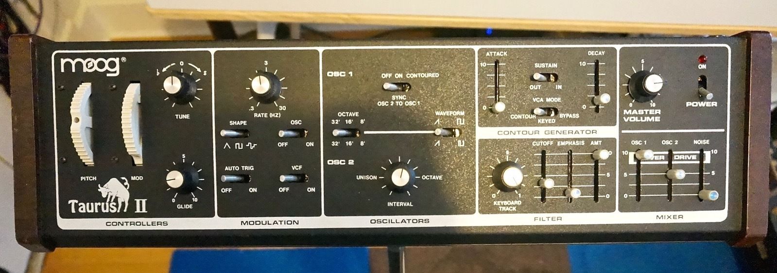 MATRIXSYNTH: MOOG TAURUS II W/ Bass Pedals SN 2185