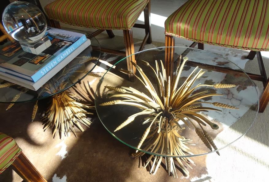 MICHAEL THOMAS : Pair of Wheat Sheaf Tables