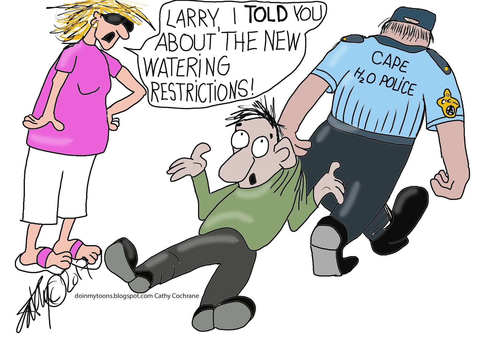 DoinMyToons: Re-Accommodated by the Water Police