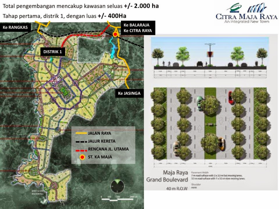 CITRA MAJA RAYA CIPUTRA: LOKASI dan MASTERPLAN