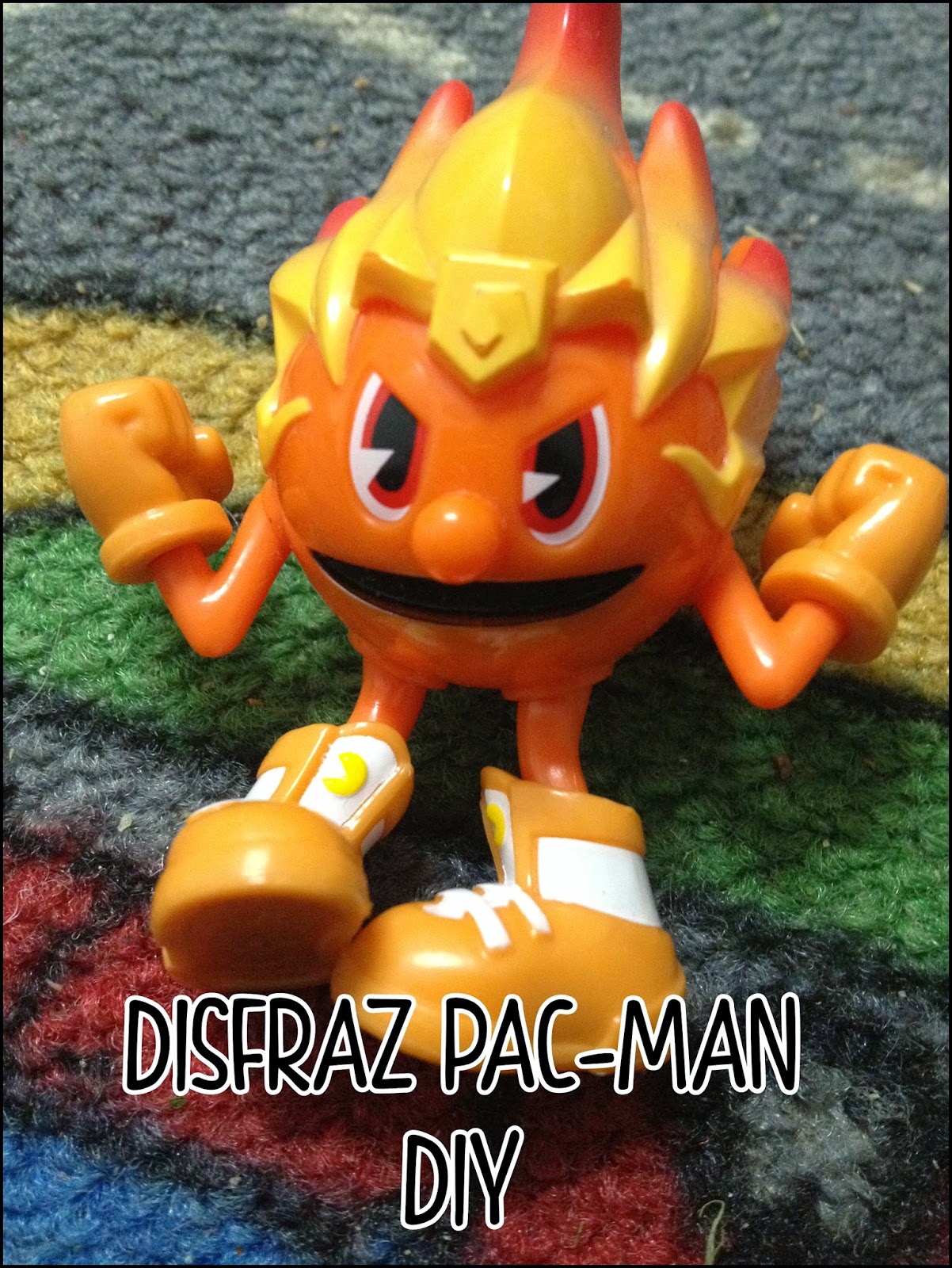 Hasta el INFINITO y mas allá!!: DIY: Disfraz de Pac-Man de fuego!!