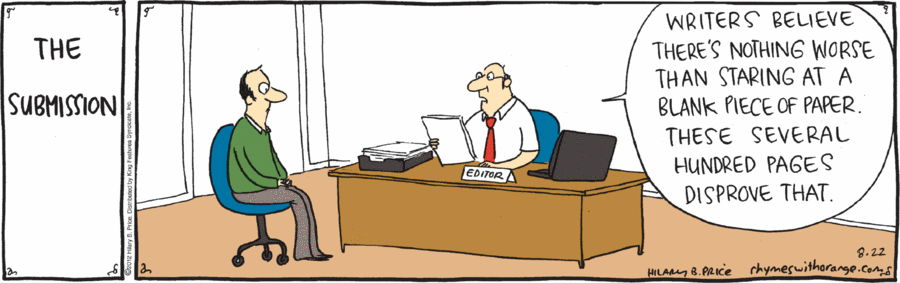 Mystery Fanfare: Cartoon of the Day: The Submission