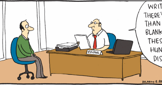 Mystery Fanfare: Cartoon of the Day: The Submission