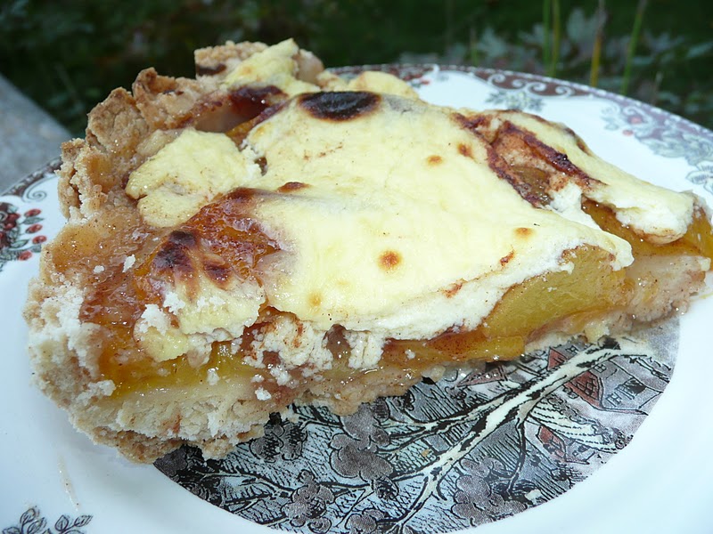 Everyday Dutch Oven: Peach Cream Kuchen