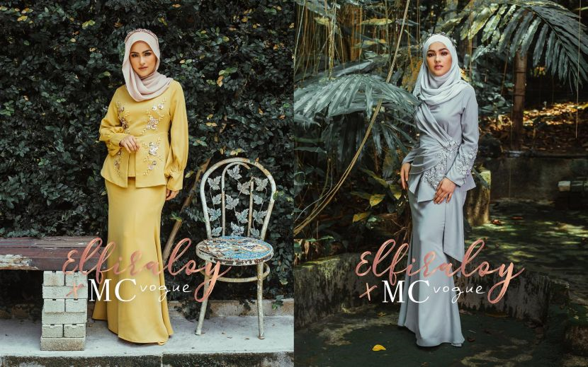 10 Koleksi Fesyen Baju Raya 2019 Rekaan Pereka Tempatan, Serius Rambang ...