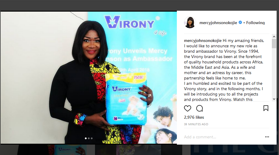 Mercy Johnson Okojie Becomes Brand Ambassador To Virony - FOW 24 NEWS