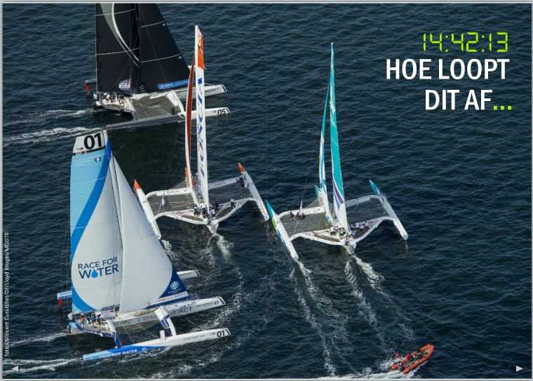 ard-LiveSkipper MOD70 Trimaran sailing.