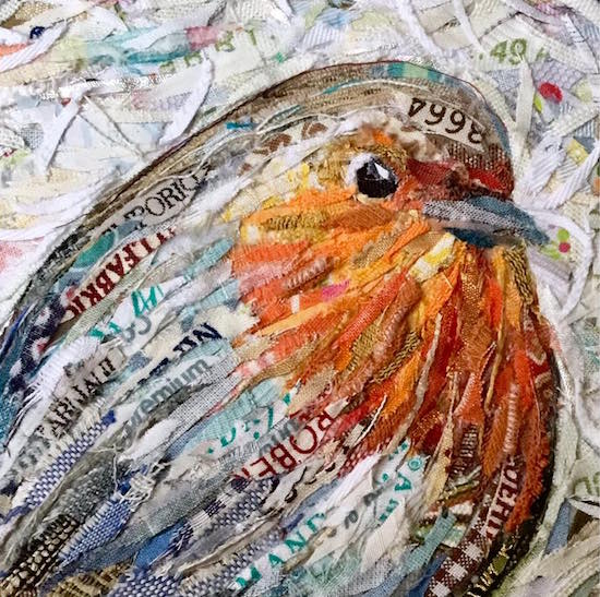 Philippe Patricio (collage art): NEW ROBIN....