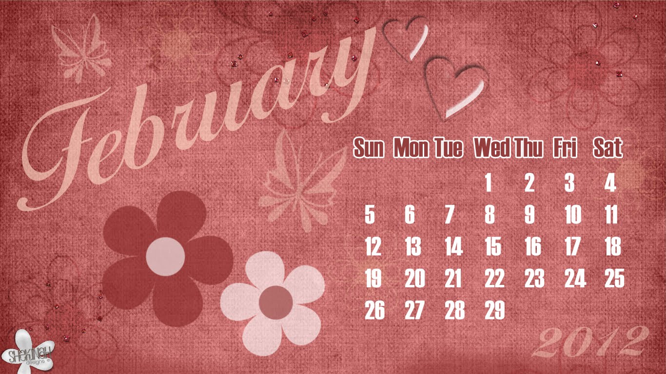 Wallpaper Calendar Feb 2012