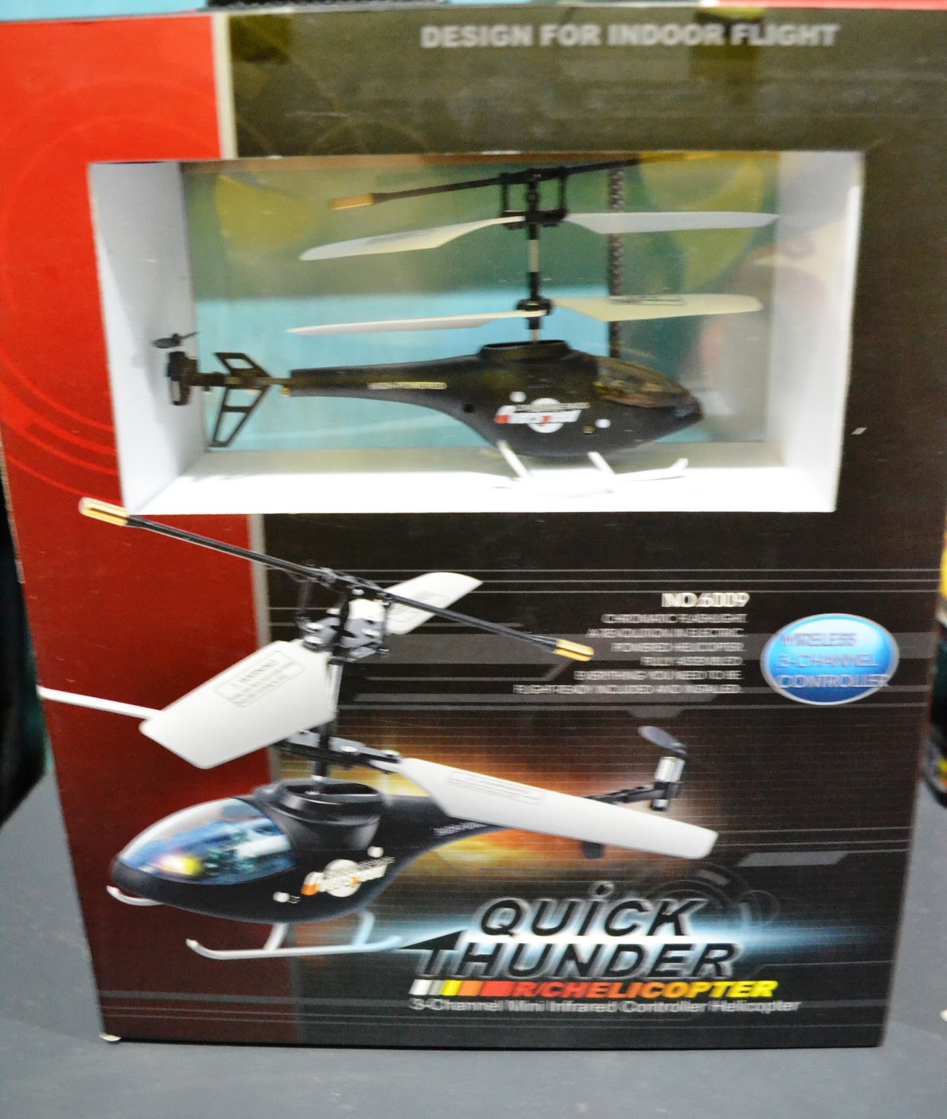 ToyToyz: 3 CHANNEL R/C HELICOPTER - QUICK THUNDER