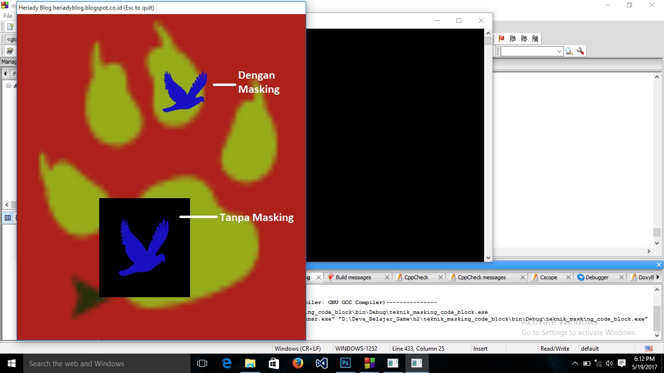 heriady blog: Program Teknik Masking Dengan Code Block