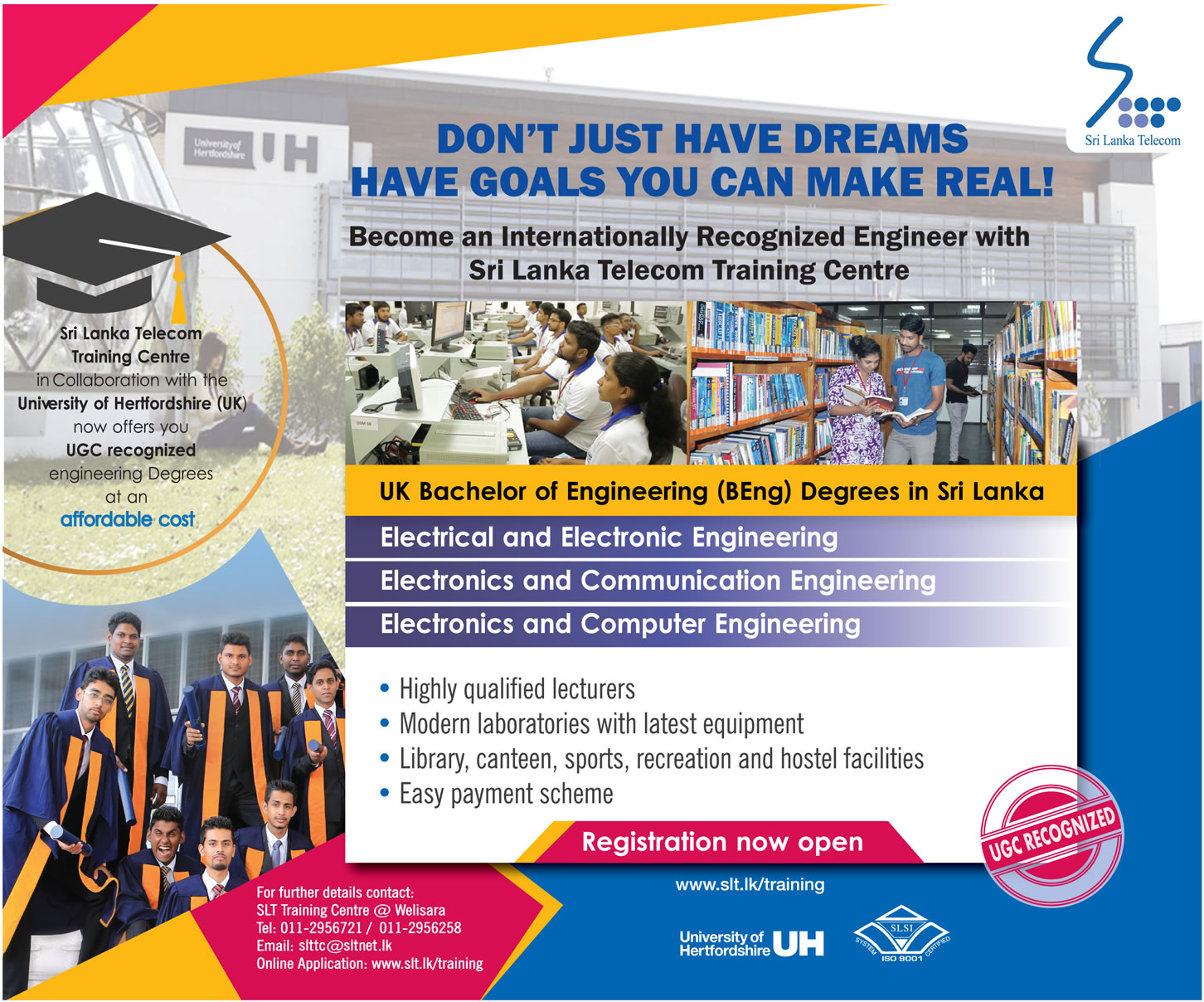 UGC Recognized Degree Programmes - Sri Lanka Telecom Training Center..!