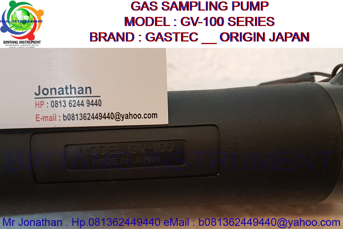 .: 081362449440 Jual GAS SAMPLING PUMP SET GV-100S Gastec , gas ...