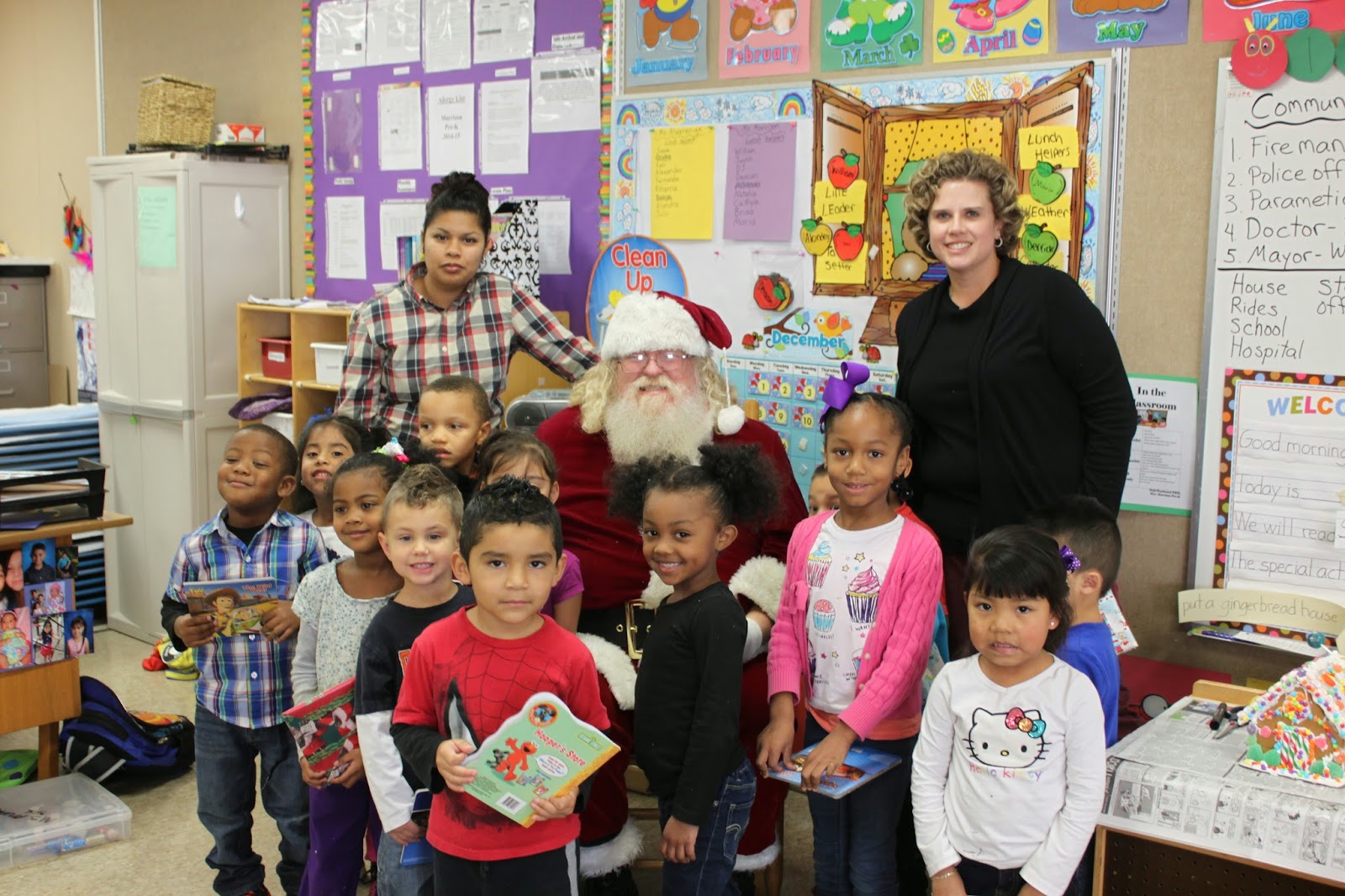 Your Permanent Record: Santa Visits Hall-Woodward Elementary While ...